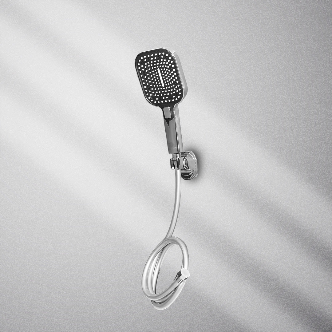 سماعة دش كروم مع خرطوم FLAGON 8170 - رأس دش يدوي | 53 ريال