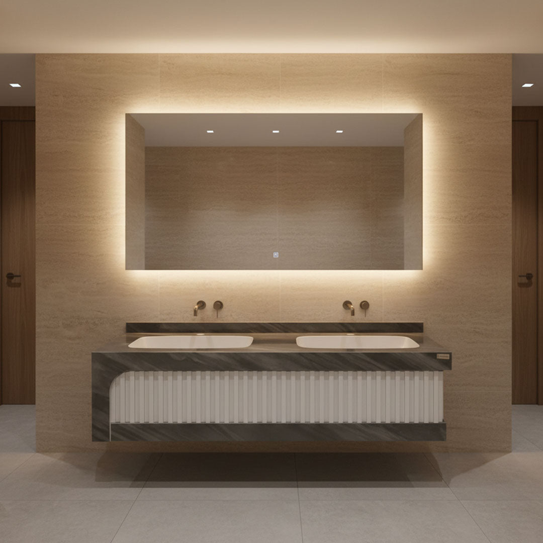 مغسلة بورسلان FLAGON 140 سم - حوض حمام فاخر أبيض FL37 | متجر زينكو ...