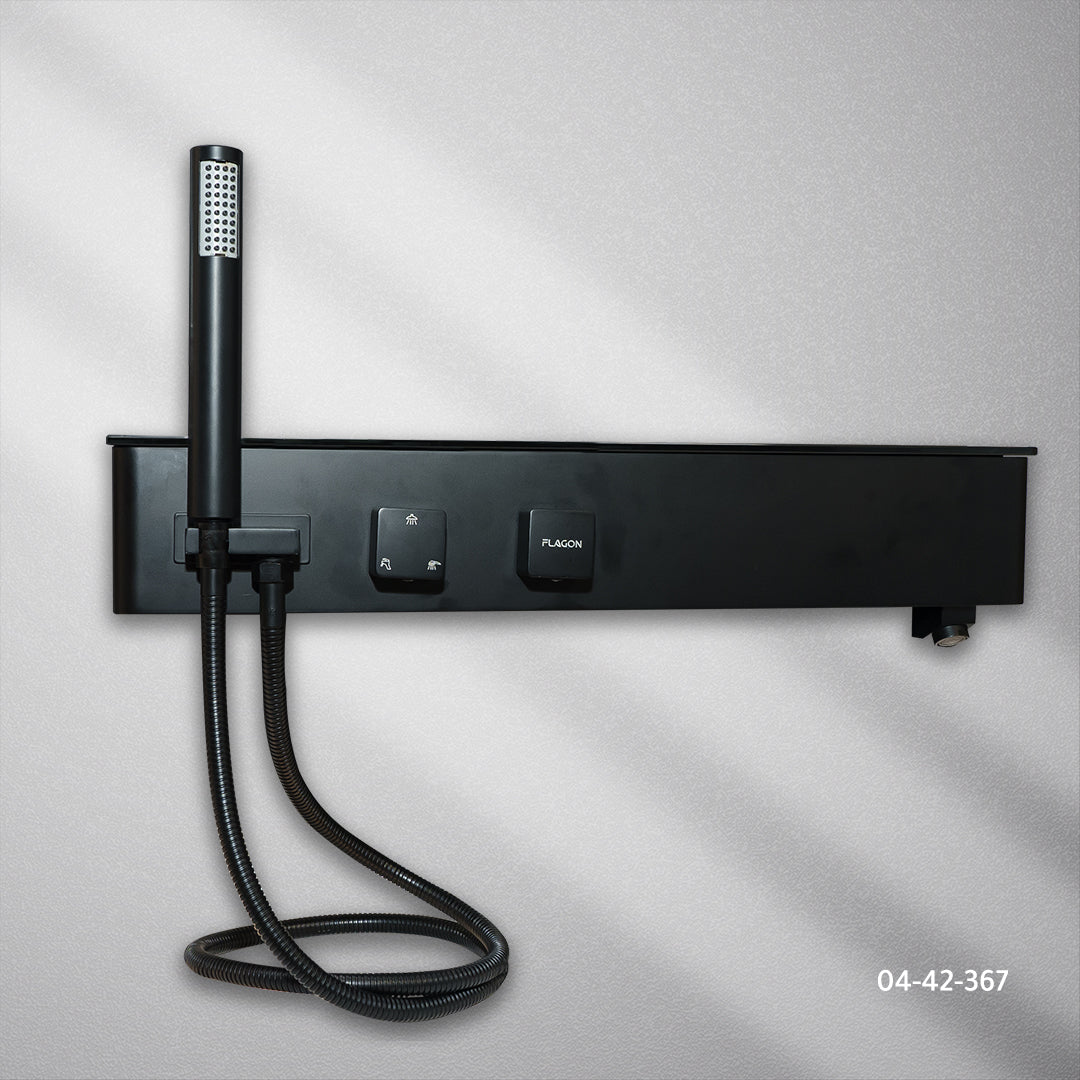 دش مخفي استيل أسود FLAGON MT-5673/BK - تصميم فاخر | 689 ريال