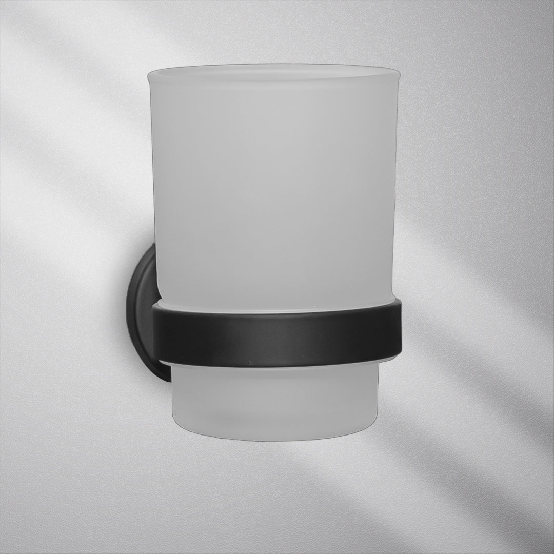 حامل فرش أسنان جداري أسود FLAGON 100402 - عصري وعملي | 37 ريال